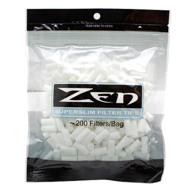 ZEN FILTERS - SUPER SLIM SIZE BAG OF 200 (MSRP $) - FS WHOLESALE
