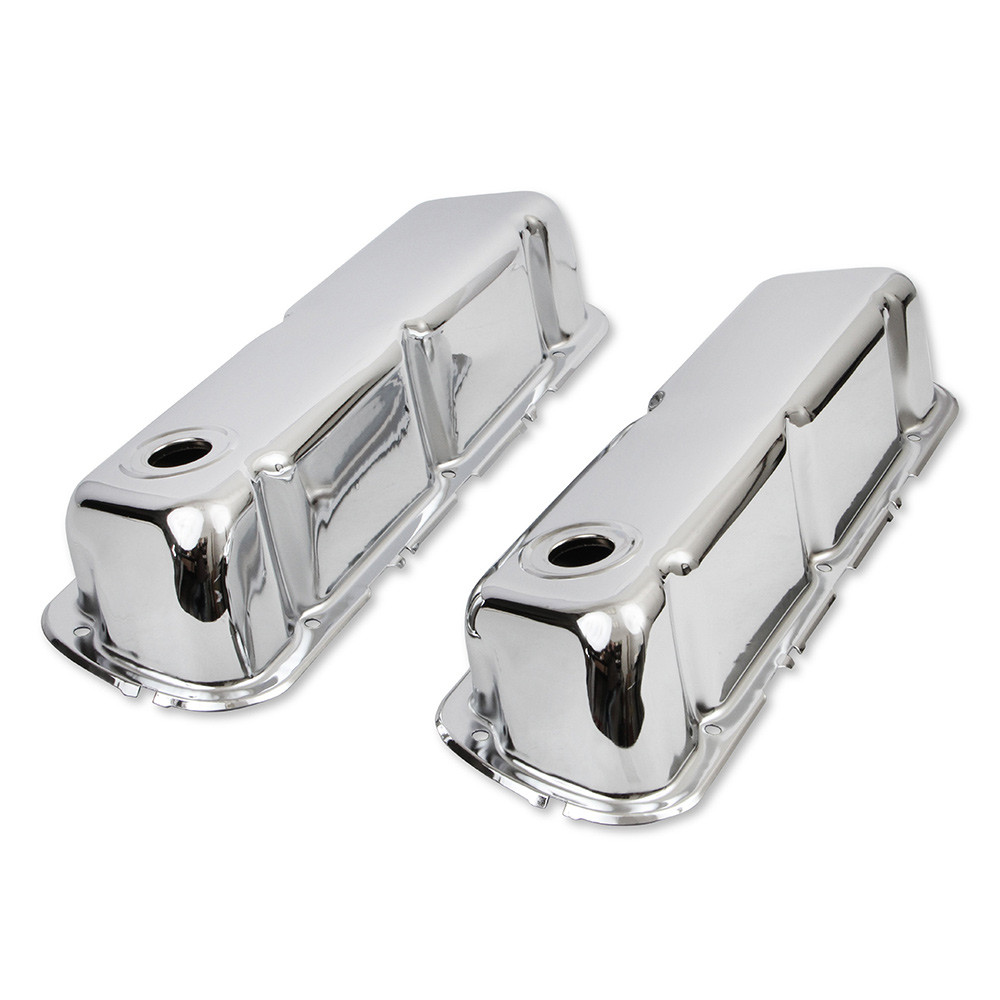 CHROME VALVE COVERS FORD SMALL-BLOCK V-8 260 289 302 351W FAIRLANE ...
