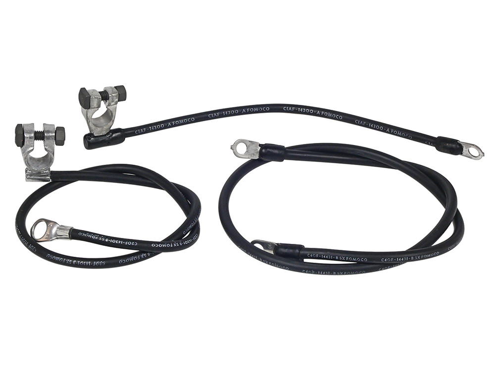 BATTERY CABLES 1964 FORD FAIRLANE WITH V8 SEDAN HARDTOP 500 SPORTS ...