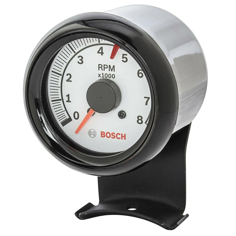 BOSCH SPORT II TACHOMETER 2-5/8 IN WHITE FACE 8000 RPM (CP7904)