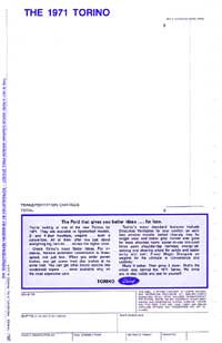 NEW CAR PRICE WINDOW STICKER 1971 FORD TORINO (DF241)