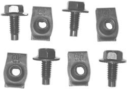 RADIATOR MOUNTING BOLTS & NUTS 1960-70 FORD FALCON GALAXIE 1962-70 ...