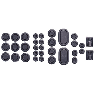 RUBBER PLUG KIT 1967 FORD MUSTANG COUGAR SHELBY GT-350 GT-500 XR-7 33 ...