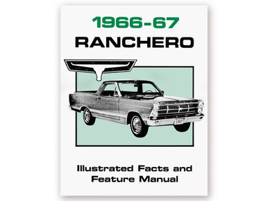 1966-67 RANCHERO ILLUSTRATED FACTS AND FEATURE MANUAL REPRINT FORD ...