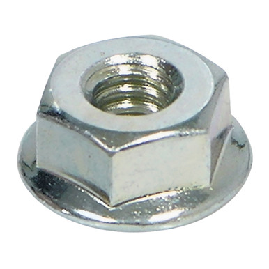SPIN LOCK NUT WITH SERRATIONS #10-24 THREADS 1/2" FLANGE DIA. 3/8" HEX ...