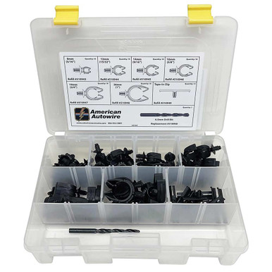 WIRE HARNESS RETAINING CLIP KIT - 86 PIECES (510942)