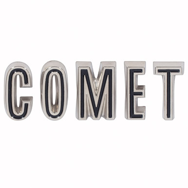TRUNK LETTERS C-O-M-E-T 1966 MERCURY COMET SEDAN FASTBACK EMBLEM ...