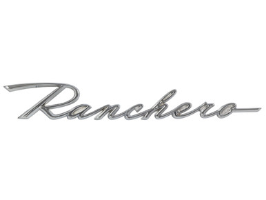 FENDER EMBLEM 1960-65 FORD RANCHERO CHROME-PLATED SCRIPT NAMEPLATE 10.5 ...