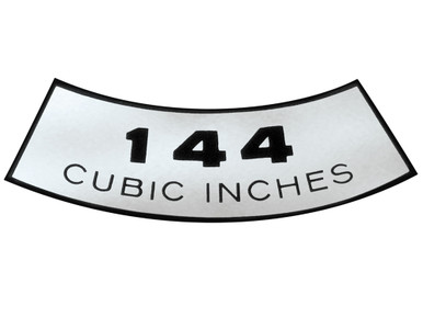 AIR CLEANER DECAL 1961-63 FORD FALCON 144 CID RANCHERO (DF409)