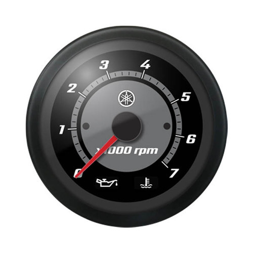 Yamaha Classic Series Analog Tachometer Black Face with Black Bezel N80 ...