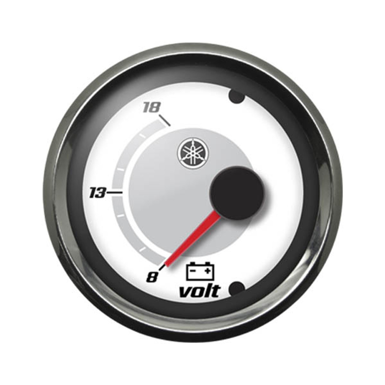 Yamaha Classic Series Analog Voltage Meter White Face with Chrome Bezel ...
