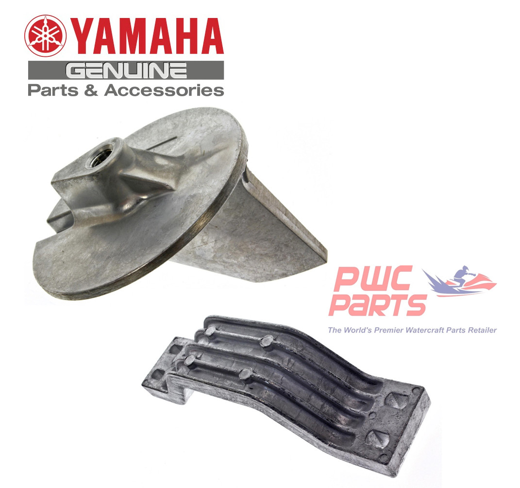 YAMAHA OEM Trim Tab & Bracket Anode Kit F115 6E5-45371-01-00 6G5-45251 ...