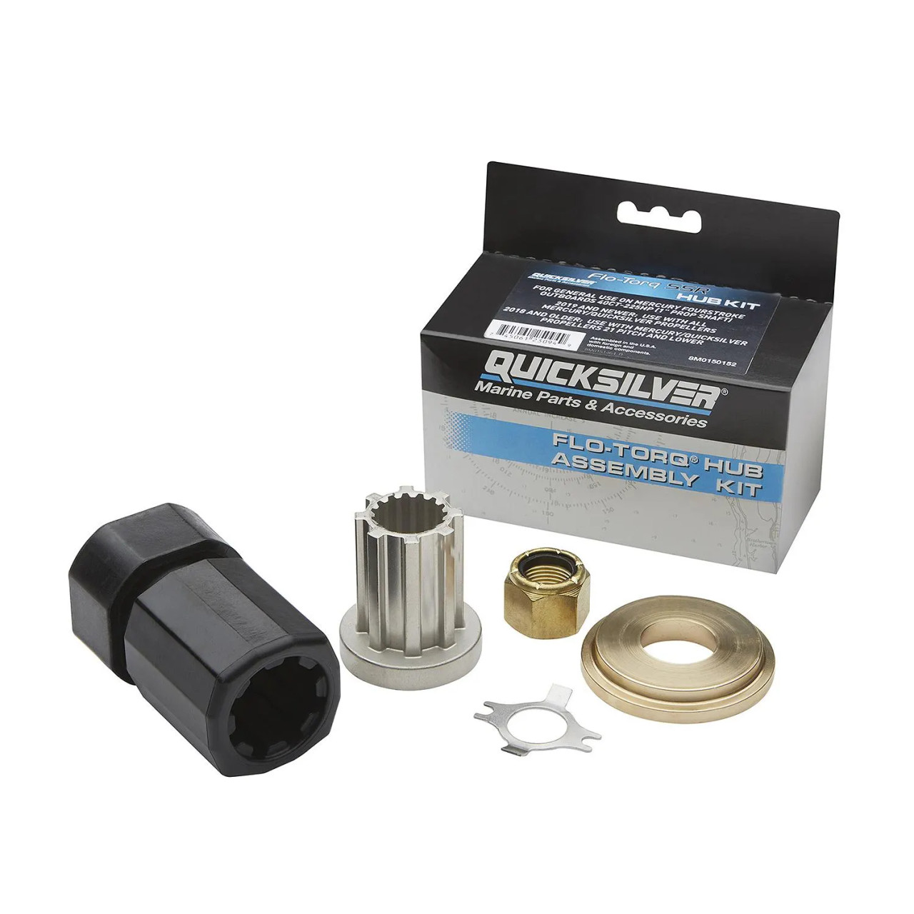 Quicksilver Flo-Torq SSR Propeller Hub Kit for Mercury 40-115HP Command ...