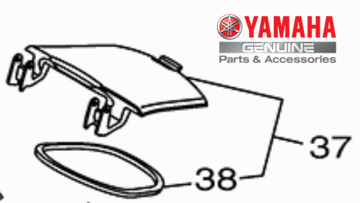 YAMAHA F4P-U4705-00-00 Glove Box Hatch Assy 2021+ GP1800R GP1800 VX LIMITED
