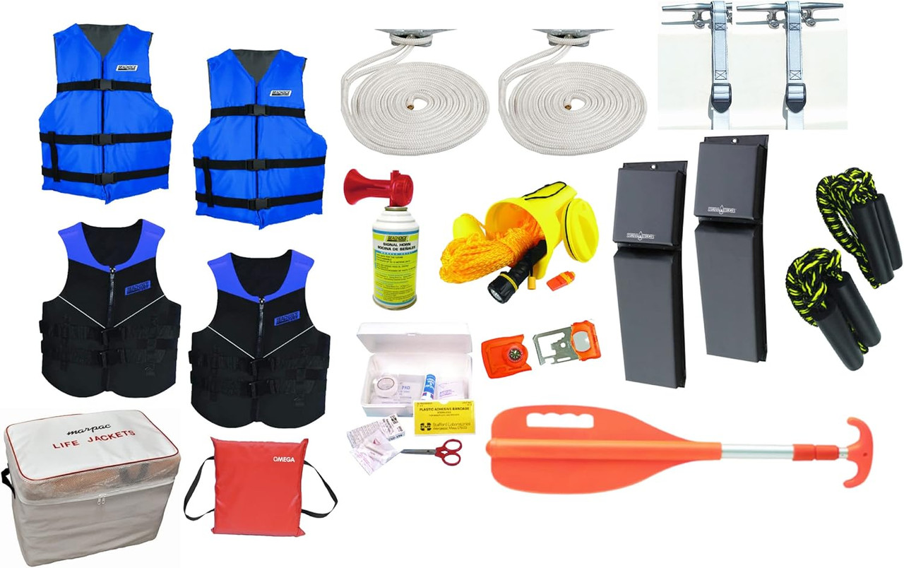 PWC Parts Ultimate Boating Starter Kit for All Boats w/Neoprene Life ...