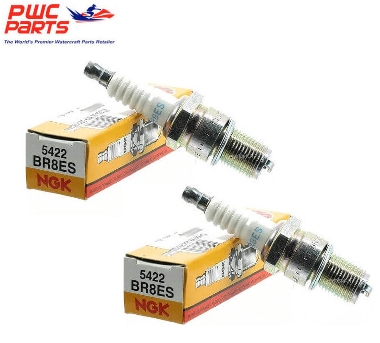 Sea Doo GTX XP GSX 951cc NGK Spark Plugs Set BR8ES - 2 (BR8ES)