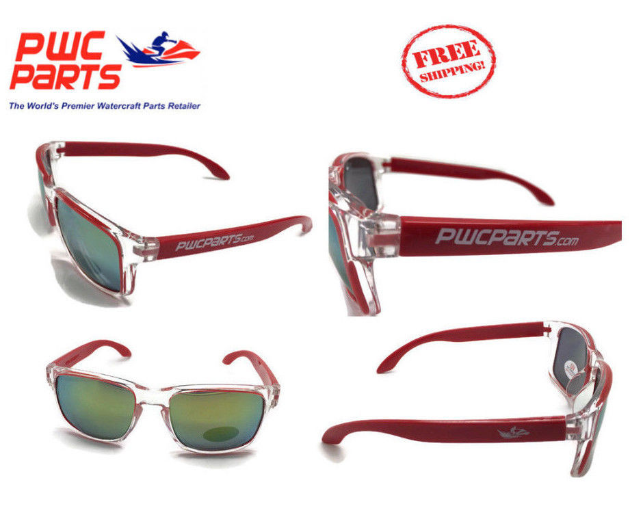 PWC Parts Sunglasses Red Clear