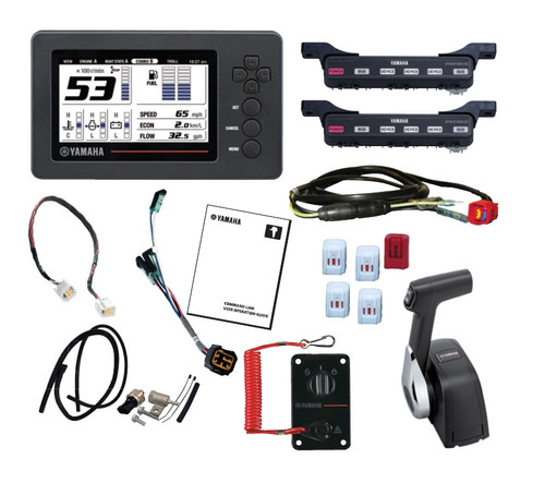 Yamaha Command Link Single Engine 6YC Display Kit with 704 Control Box ...