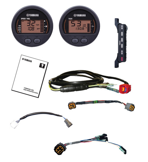 Yamaha DEC Single Engine Main Station Command Link Round Two Gauge Kit ...
