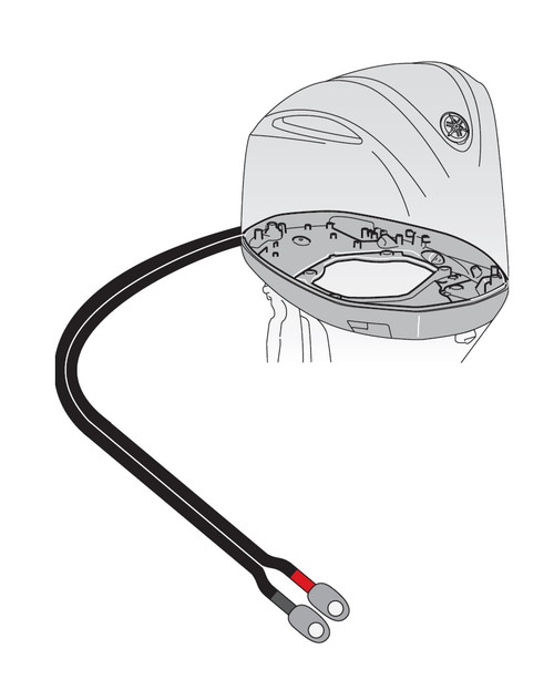 Yamaha 2.6L HPDI 2-Stroke Battery Engine Cable 8.6 Foot 68F-82105-01-00