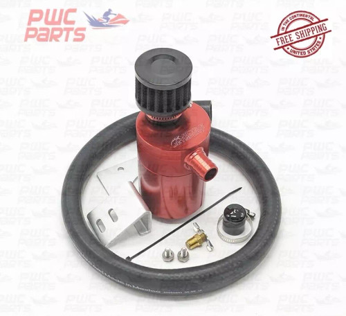 AJS Catch Can Kit RED Fit SeaDoo 1630 ACE 170/230/300 RXP RXT GTX GTS ...