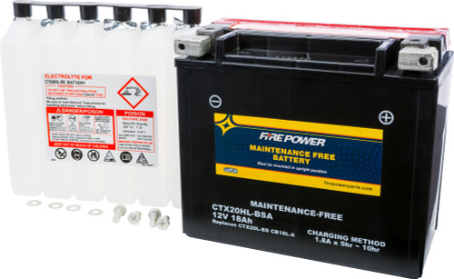 Fire Power Battery CTX20HL-BSA Maintenance Free