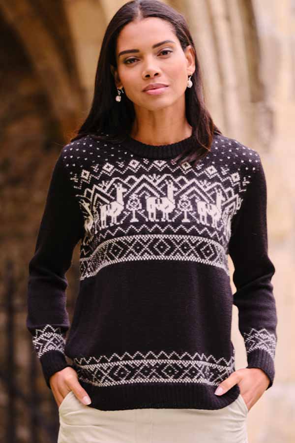 Alpaca Macy Llama Sweater