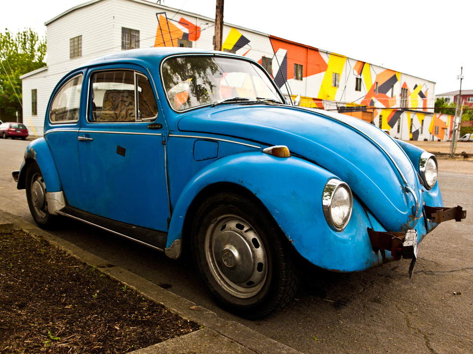 Light Blue Vw Beetle