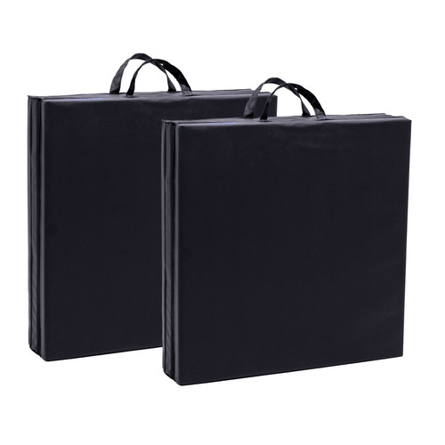 Hello Fit Tri-fold Exercise Mats w/ Handles, 2 Pack