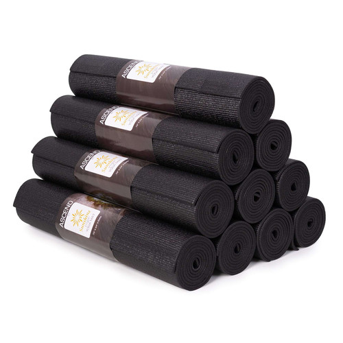 Ascend Yoga Mats Bulk: 10 Pack, 72 x 24 x 6mm