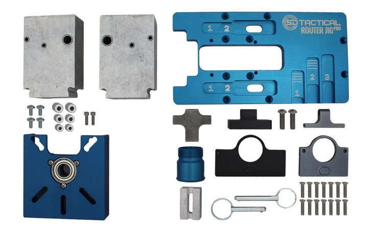 5D TACTICAL ROUTER JIG PRO MULTI PLATFORM AR15, AR10, 9MM