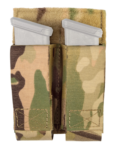 GREY GHOST GEAR DOUBLE PISTOL MAGNA MAG POUCH LAMINATE NYLON ATTACH TO ...