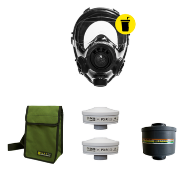 MS SURVIVAL KIT 1 - SGE 400/3 GAS MASK + 3 FILTERS (2) P3 + (1 ...