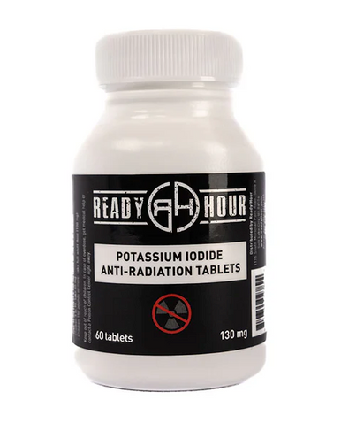 READY HOUR POTASSIUM IODIDE ANTI-RADIATION TABLETS 130MG 60 COUNT ...