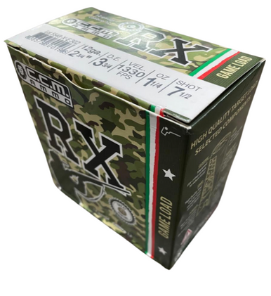 CLEVER RX HIGH VELOCITY FIELD 12 GAUGE 1 1/4OZ 3 3/4 DR #7.5 - 250 ...