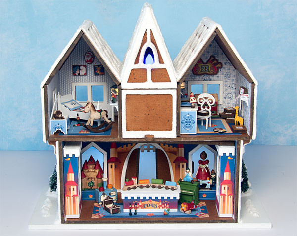 Micro Gingerbread Toy Shop Kit - True2Scale Dollhouse Miniatures