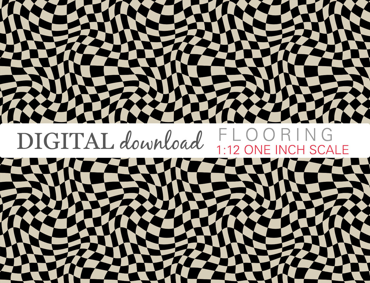 Printable Dollhouse Flooring for Halloween