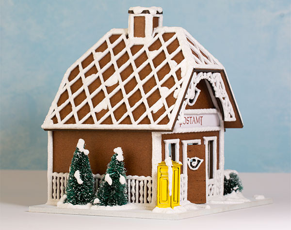 Micro Gingerbread Post Office Kit - True2Scale Dollhouse Miniatures