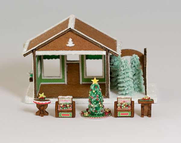 Micro Gingerbread Ornament Shop Kit - True2Scale Dollhouse Miniatures