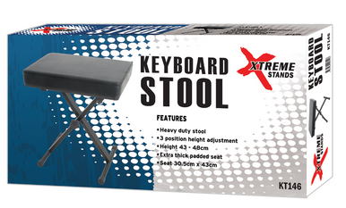 XTREME KT146 Keyboard Stool - MUZIC MAN AUSTRALIA - TAX INVOICE