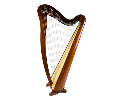 Roundback Harp - 34 String Mahogany - MUZIC MAN AUSTRALIA - TAX INVOICE