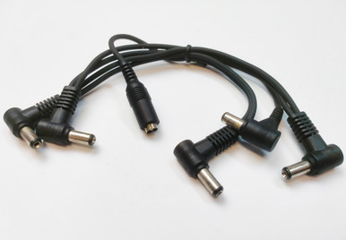 Leem Power to 5-Pedals Daisy Chain Cable with Angled Plugs - MUZIC MAN ...