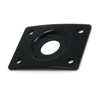 GT Rectangular Metal Jack Plate with Recessed Jack Input in Black ...