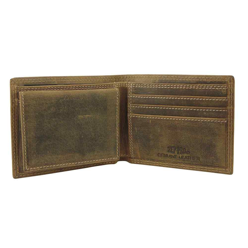 Zep-Pro Men's Crazy Horse Bi-Fold Wallet | Eagle Eye Outfitters