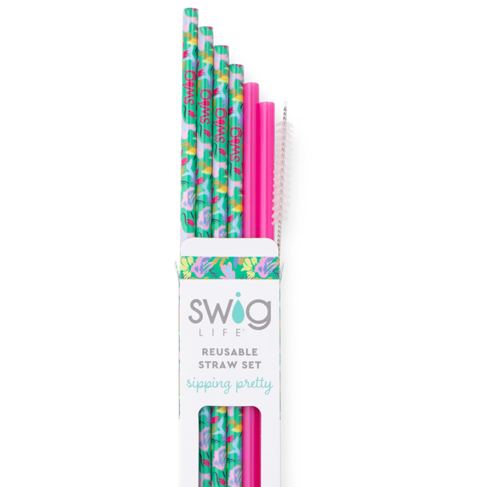 Swig Life Reusable Tall Straw Set - Paradise | Eagle Eye Outfitters