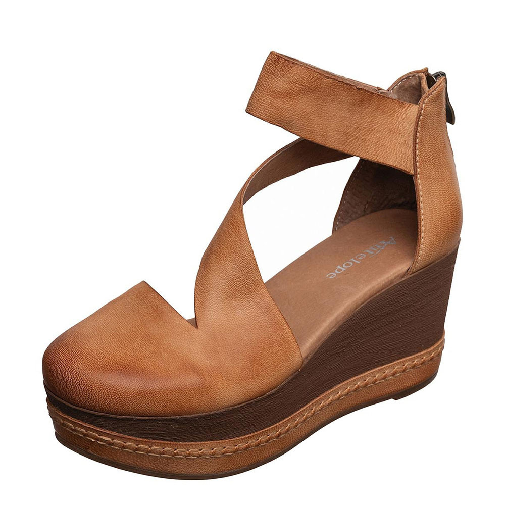 Women's Antelope Ravi Wedge Sandals - Taupe | Eagle Eye Outfitters