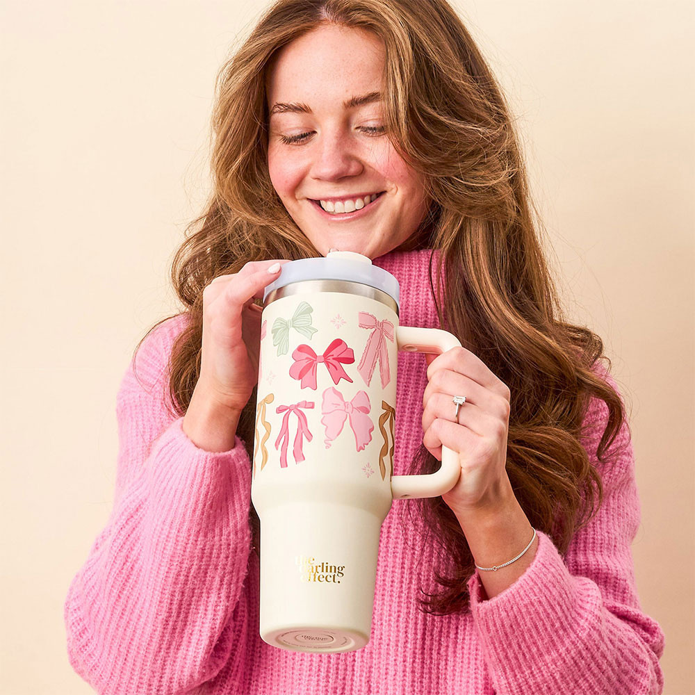 The Darling Effect Bow Affair 40 Ounce Tumbler | Eagle Eye Outfitters
