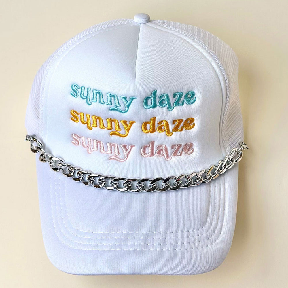The Darling Effect Silver Link Trucker Hat Chain | Eagle Eye Outfitters