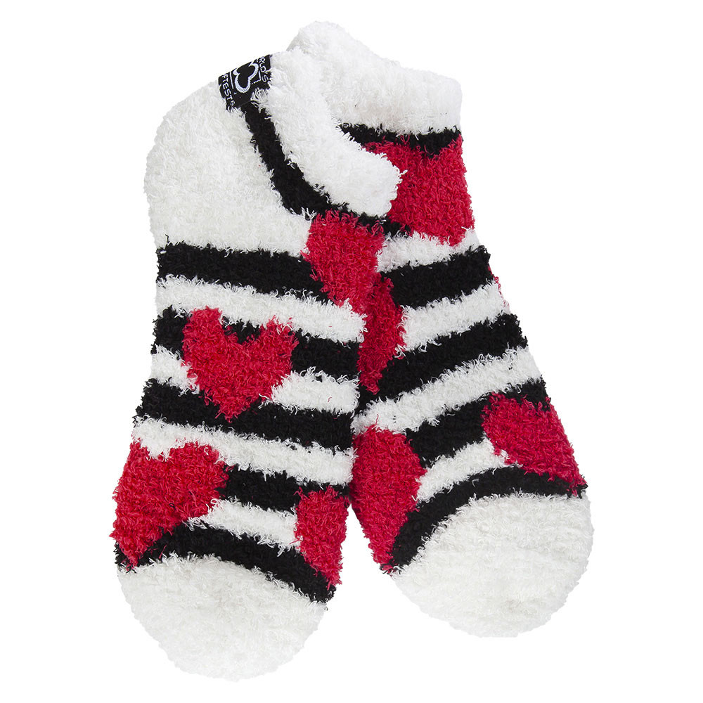 Women's World's Softest Sock Co Cozy Low Socks - Heart Stripes | Eagle ...