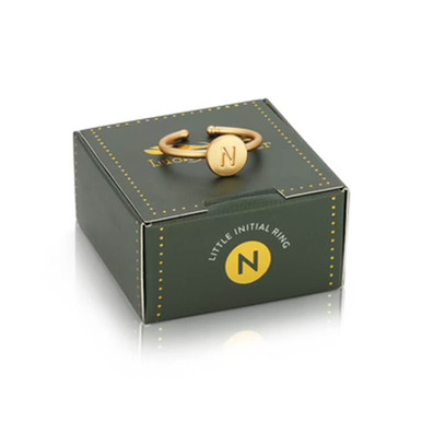 Lucky Feather Initial Ring - N | Eagle Eye Outfitters